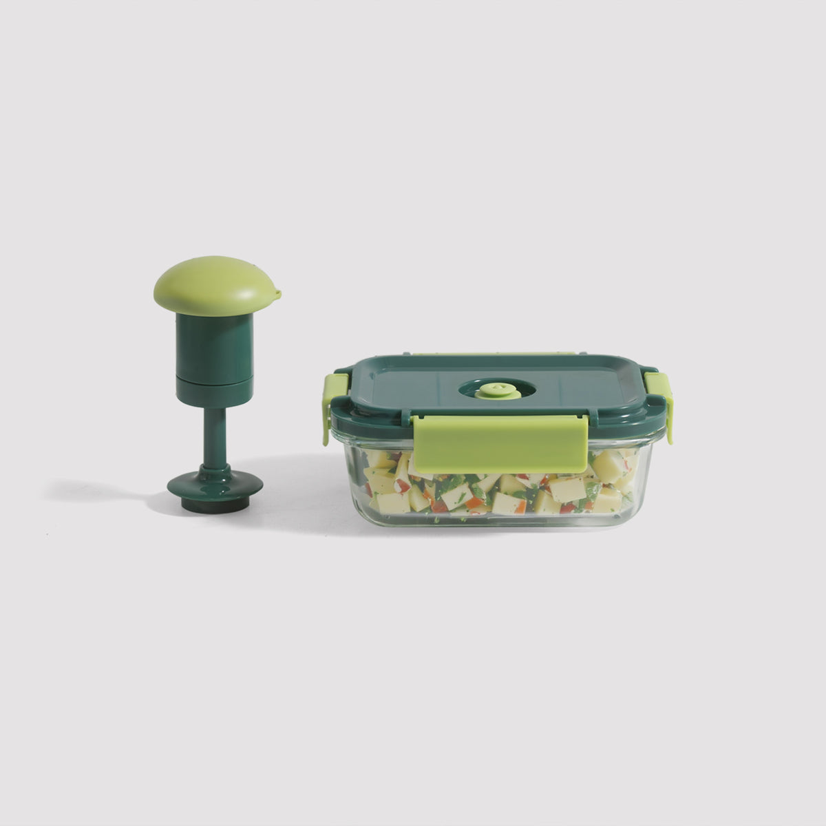 Guacamole Saver Vacuum Storage Container with Pump, Heat‑Resistant Glass