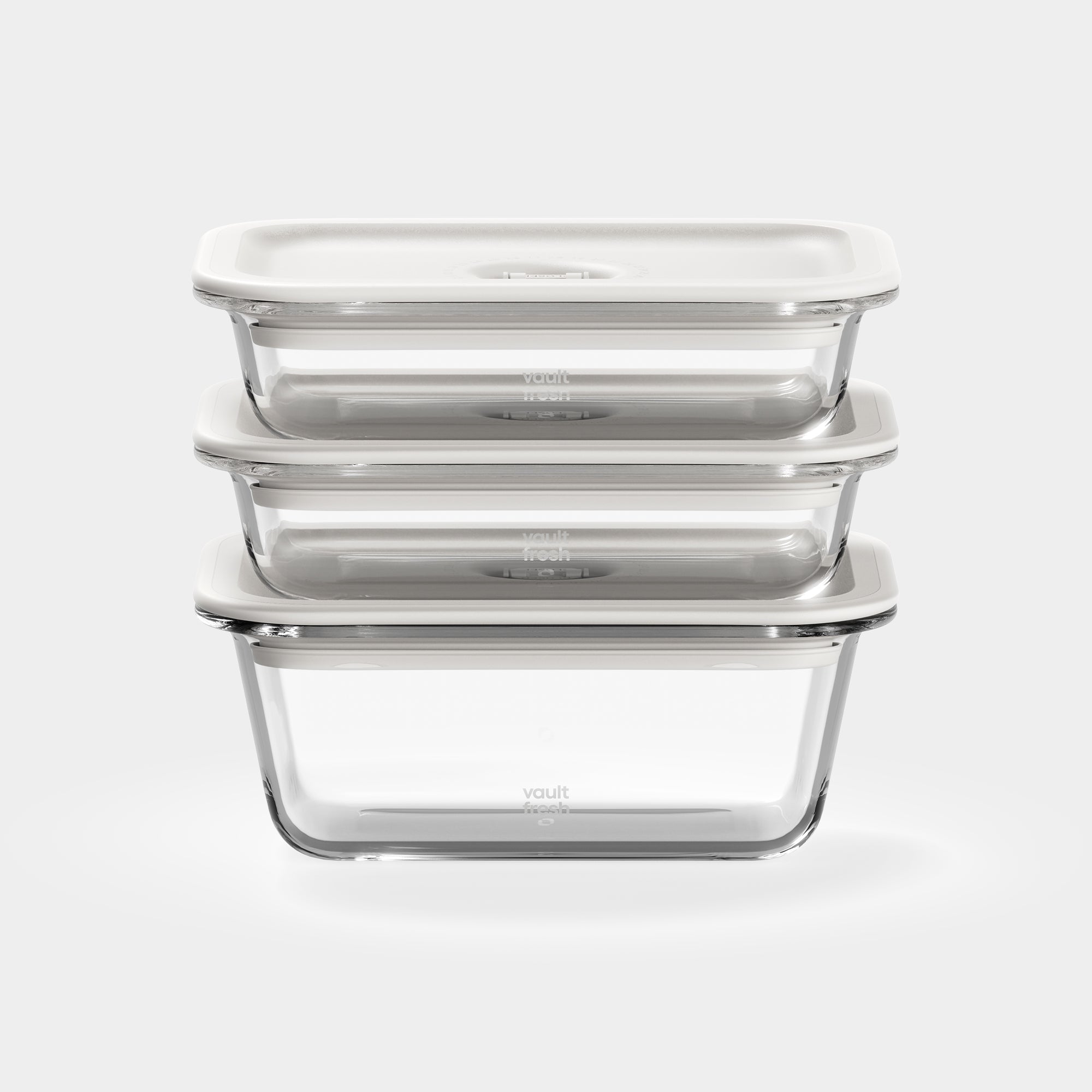 VaultFresh Vacuum Brewing & Marinating Container Set 3pcs (2 Small + 1